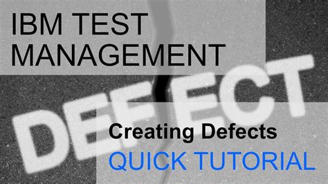 ibm test management tutorial how to create a defect from a test youtube
