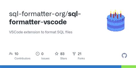 Sql Formatter Vscode Readme Md At Master · Sql Formatter Org Sql Formatter Vscode · Github