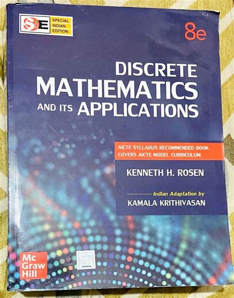 discrete mathematics and its applications 8th ed book by kenneth h