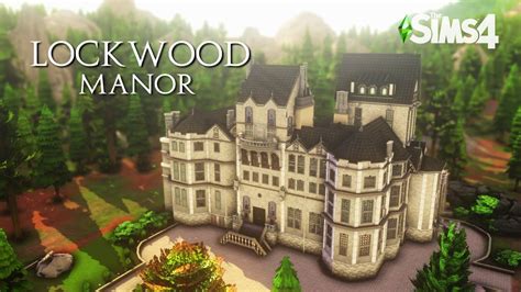 L O C K W O O D 🦕 M A N O R Jurassic Park No Cc The Sims 4 By