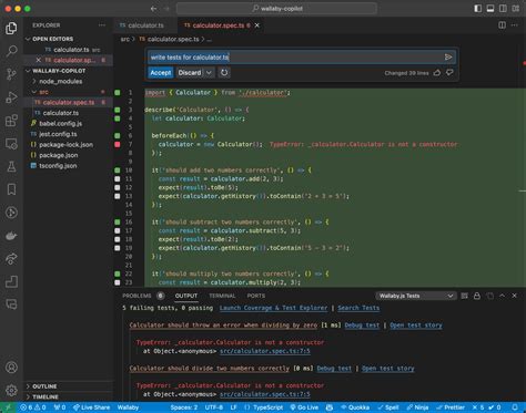 perfecting github copilot s output with wallaby js