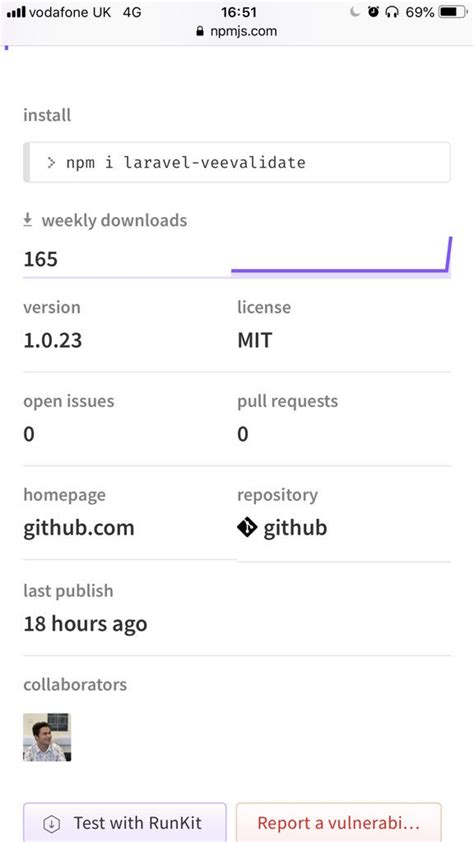 sam carré 🤠 on twitter nerd alert 😅 just published my first npm package laravel veevalidate