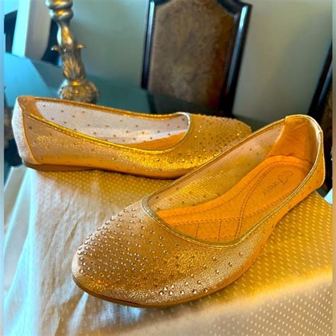Shoes Delicate Ballerina Flats With Crystals Size 8and Half Poshmark