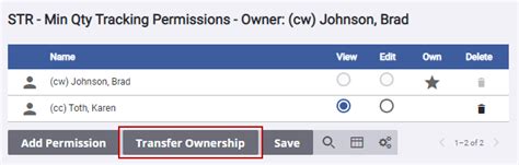 Transfer Ownership Of A Dashboard