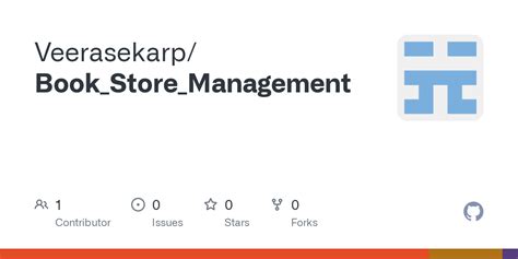 GitHub Veerasekarp Book Store Management