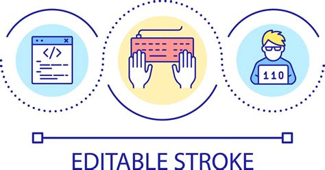 Developing And Building Software Loop Concept Icon Programming Languages Writing Programs