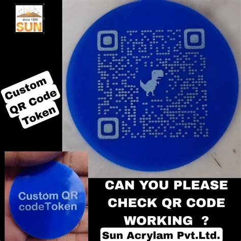 Variable Material Plastic Token Qr Code At ₹ 20 Piece In Ahmedabad Id 26559268397