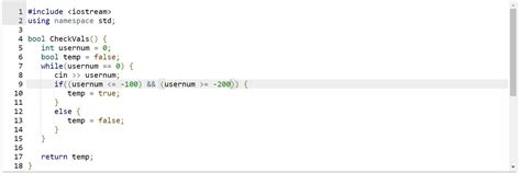 Solved Define A Function CheckVals With No Parameters That Chegg