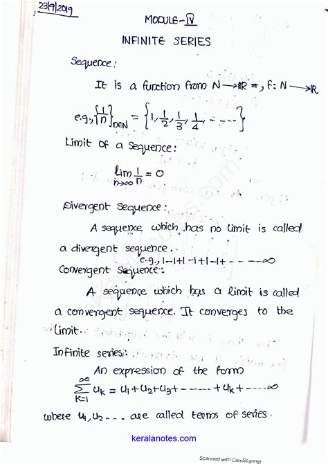 SOLUTION Linear Algebra Calculus Module 4 Ktu Kerala Notes Studypool