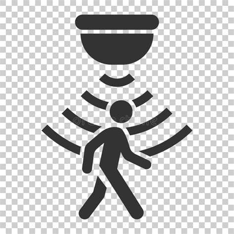 Motion Sensor Icon Seamless Pattern Background Sensor Waves Vector Illustration Stock Vector