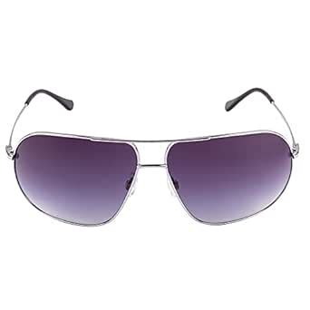 Buy Xpres Eyewear Blue Lens Oversized Sunglass Full Rim Silver