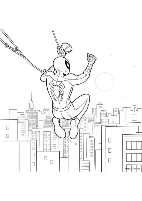 Lembar Mewarnai Spiderman Halaman Mewarnai Yang Mudah Dan Gratis