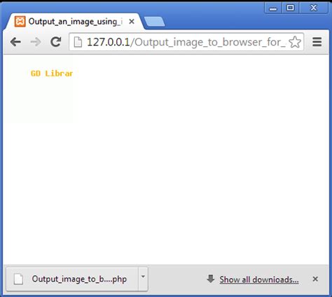 PHP Tutorial Output Image To Browser For A WBMP Image In PHP