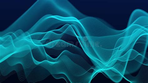 Abstract Background With Dynamic Wave Sound Wave Visualization Big