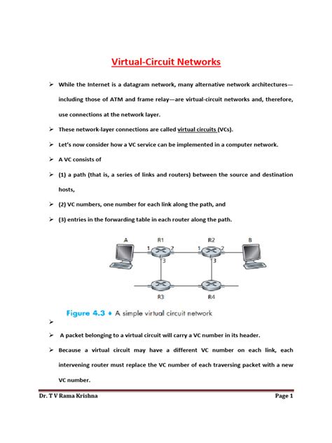 Virtual Circuit Networks Pdf Computer Network Router Computing