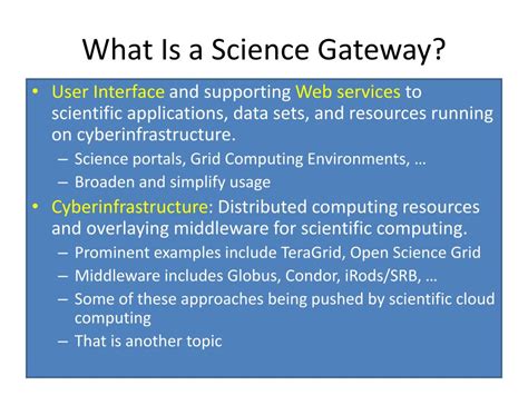 ppt developing cyberinfrastructure to support computational chemistry