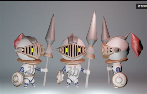 加把劲骑士 Max旧自制模型转bl Blender布的