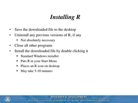 ppt introduction to r statistical software powerpoint presentation