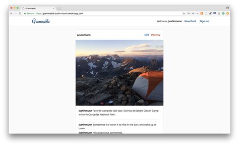 Github Jwmunn Oggrammable An Instagram Clone Built Using Tdd With
