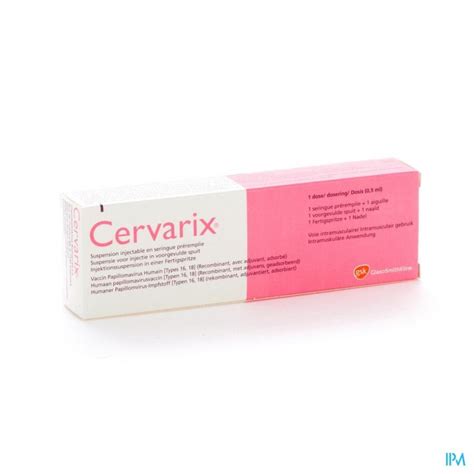 CERVARIX AMP SER 1X0,5ML | Apotheek Thiels