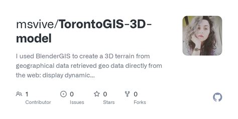 Github Msvive Torontogis D Model I Used Blendergis To Create A D Terrain From Geographical