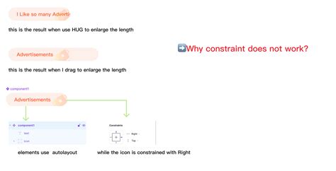 Is It A Bug：constraints Of A Icon With Absolute Position In A Instance With Autolayout Does Not