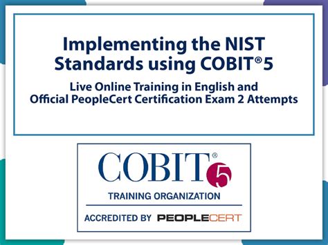 Implementing The Nist Standards Using Cobit®5 Live Online Training In