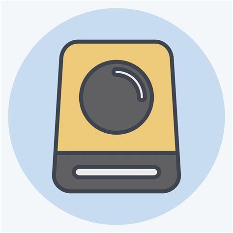 Icon Dvd Suitable For Computer Components Symbol Color Mate Style Simple Design Editable