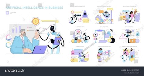 Artificial Intelligence Business Set Streamlining Operations Stock