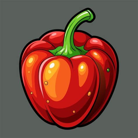 Spicy Pepper Vector Art Hand Drawn Pepper Premium Ai Generated Vector