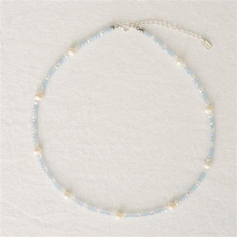 더파트오브 파스텔 펄 목걸이 2컬러 위시버킷