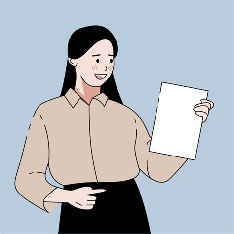 책 평면 그림을 들고 여성 교사 프리미엄 벡터