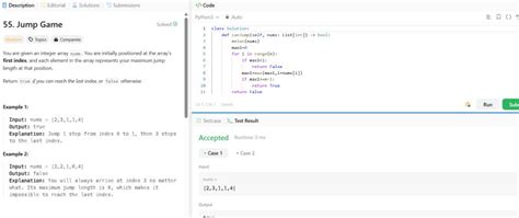 Solving Leetcode Problem 55 Jump Game Sannapaneni Sai Posted On The
