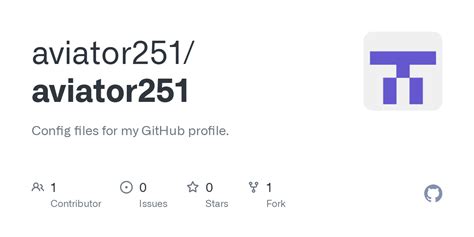 Github Aviator Aviator Config Files For My Github Profile