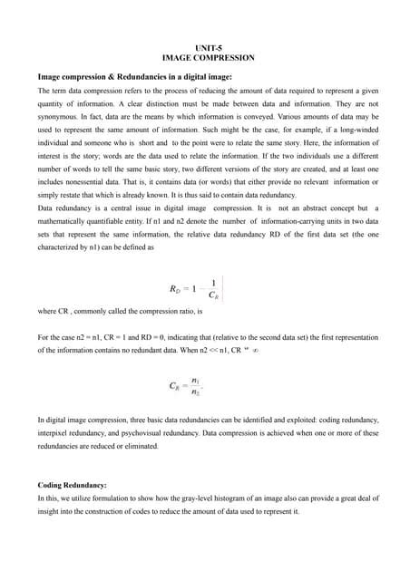 Image Compression Models Pptx