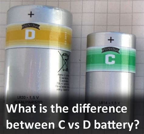 C Vs D Battery Differences And Comparison Tycorun Energy