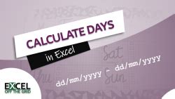 How To Subtract Dates In Excel To Get Days