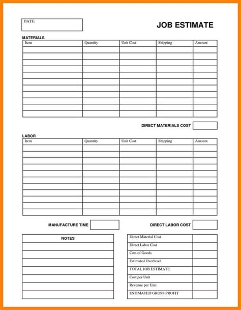 Job Cost Report Template Excel Cardtemplatemyid