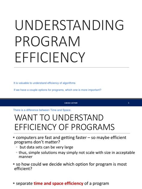 Understanding Program Efficiency Pdf Time Complexity Logarithm