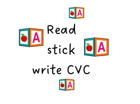 Read Write And Stick Cvc Teaching Resources