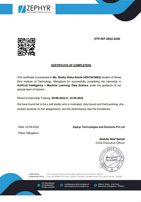 Disha Shetty On Linkedin Artificialintelligence Datascience Internship Machinelearning