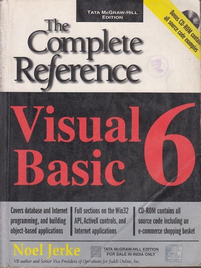 The Complete Reference Visual Basic 6 Tata Mcgrew Hill Education Pvt