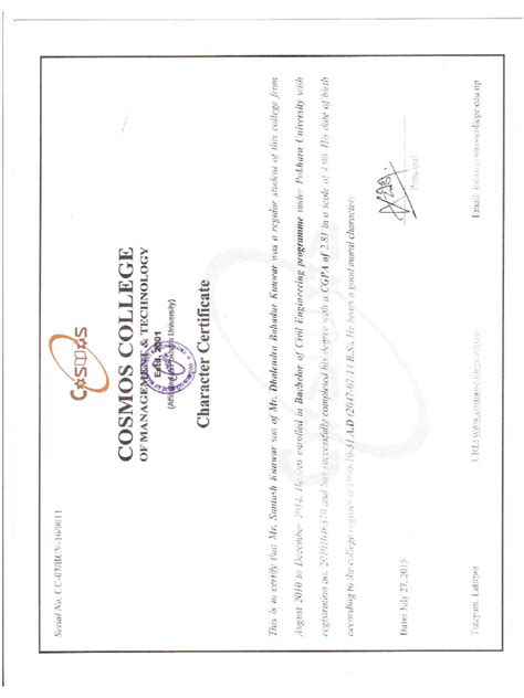 Character Certificate Pdf Character Certificate Pdf