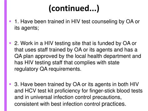 PPT OraQuick HCV Rapid Test How To Run The Test PowerPoint Presentation ID 2525557