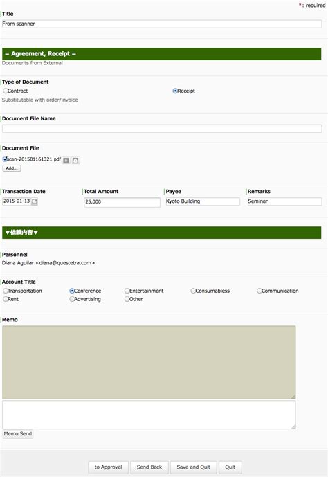 Workflow Sample Scan Save The Receipts