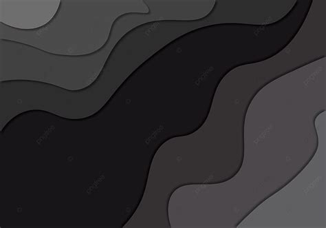 Vector Gray Paper Cut Wave Background Design Corrugated Gray Paper