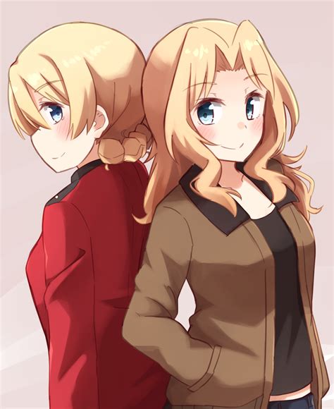 Darjeeling And Kay Girls Und Panzer Drawn By Kapatarou Danbooru
