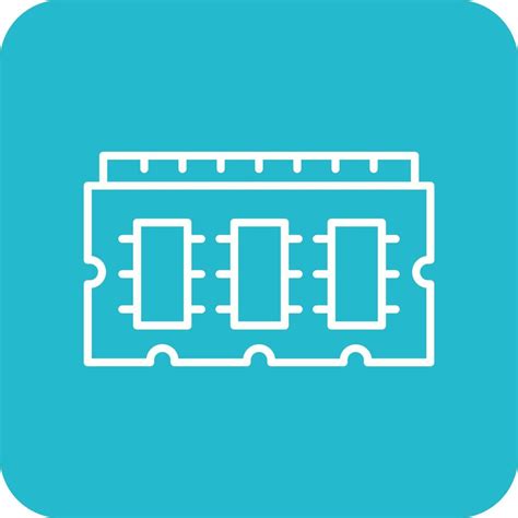 Ram Line Round Corner Background Icons Vector Art At Vecteezy