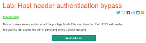 Lab Host Header Authentication Bypass By İlteriş Kaan Pehlİvan Medium