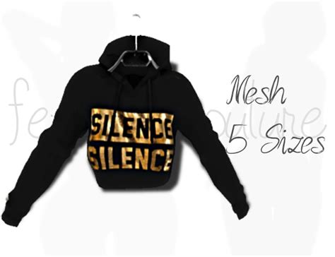Second Life Marketplace Fc Silenceisgolden Hoodie Mesh